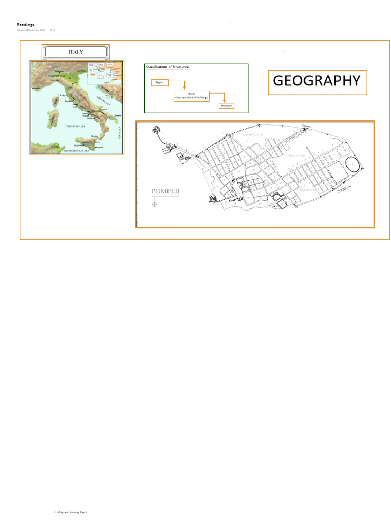 (L1) Maps and Chronology | PDF | Ancient Rome | Pompeii