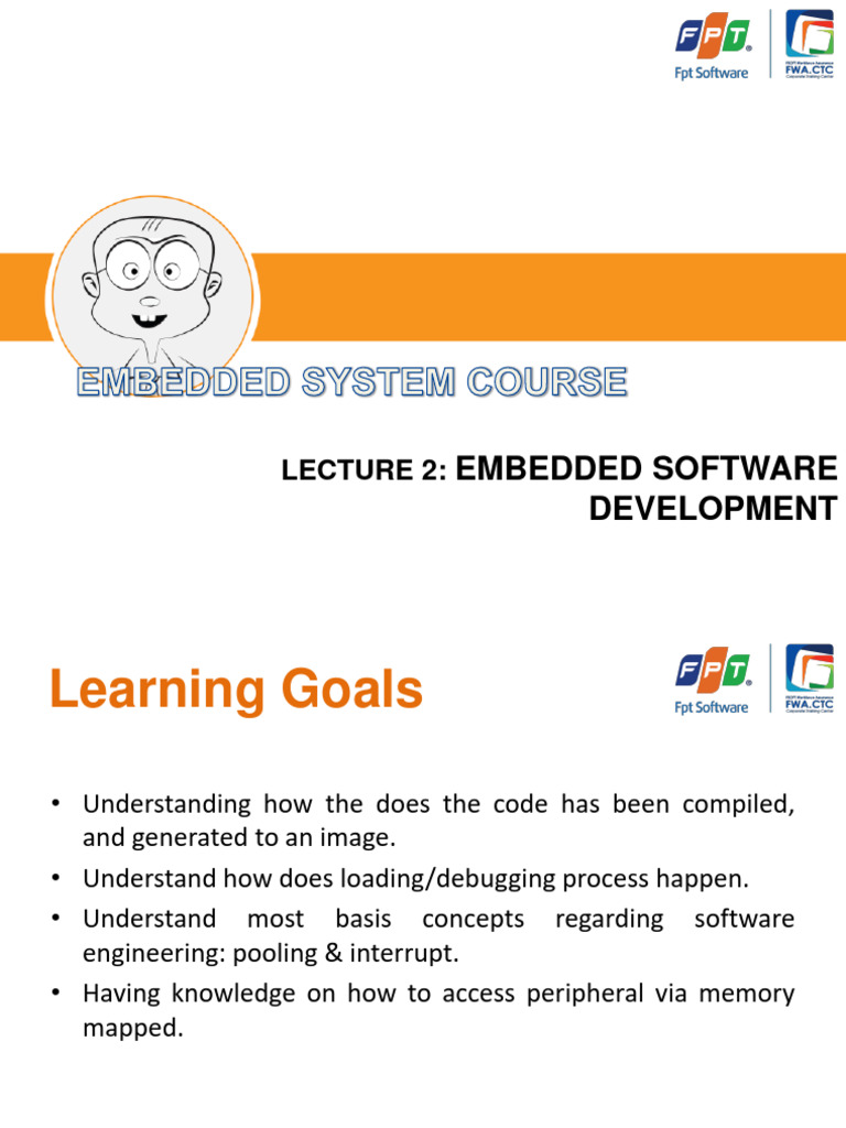 Lecture 02 - Embedded Software Development | PDF | Input/Output | Embedded System