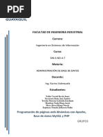 FSI - Sesión - 01 - 2022 - Localhost, Apache y Xampp PDF | PDF | Mi sql | Servidor HTTP Apache