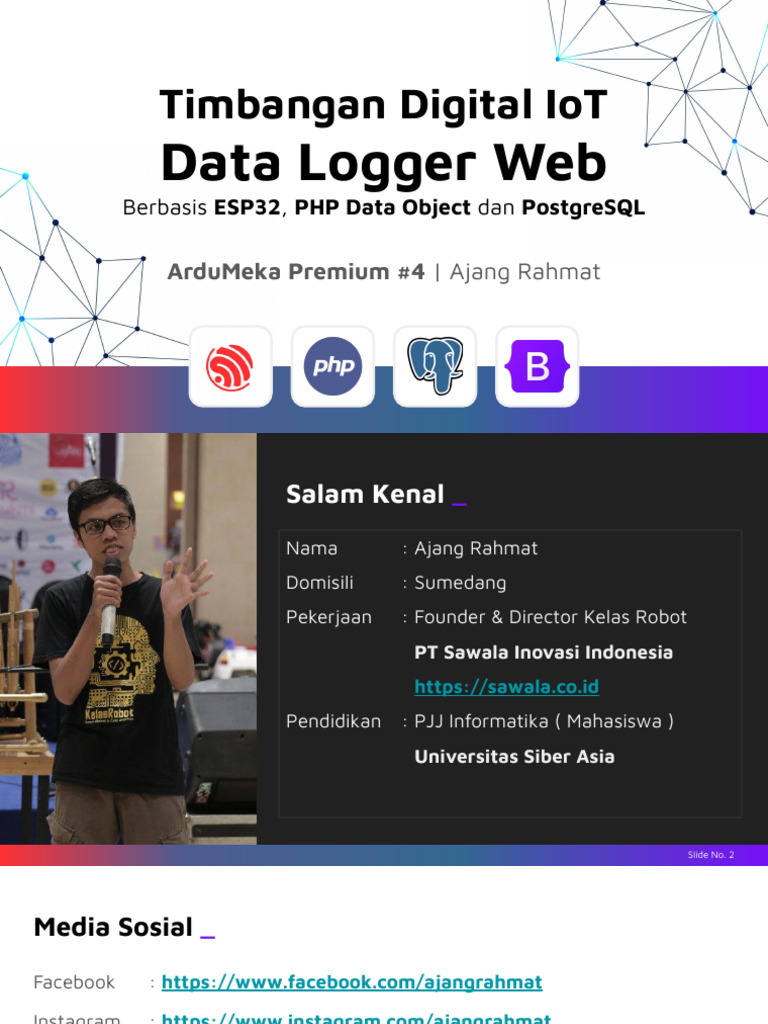 Timbangan Digital IoT Dan Data Logger Web Berbasis ESP32, PHP Data Object Dan PostgreSQL | PDF ...