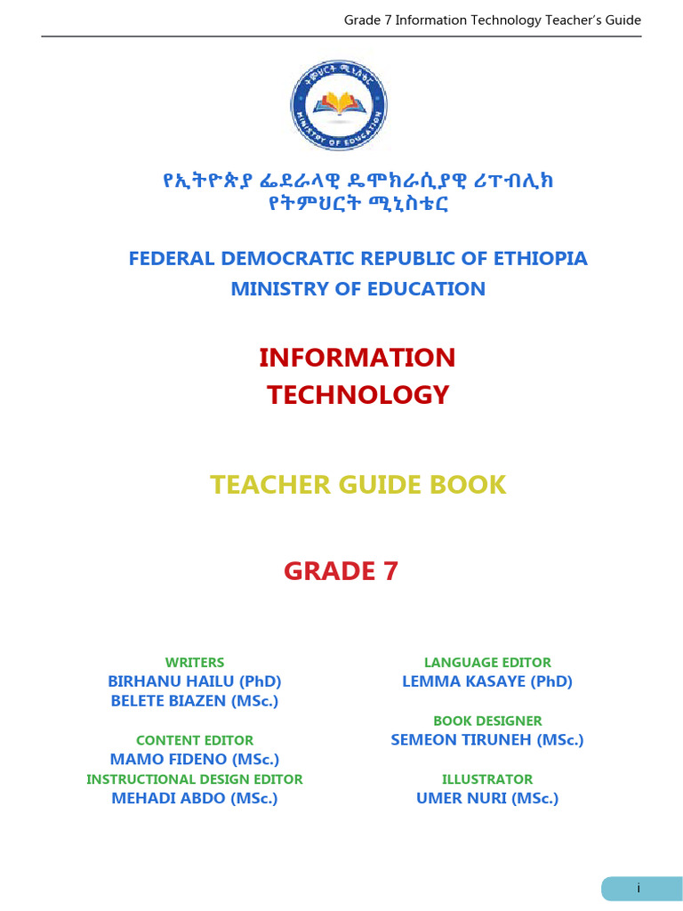 IT Grade 7 Teachers GuideZero Draft | PDF | Input/Output | Information