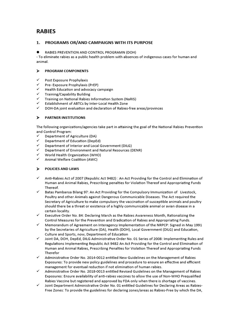 RABIES | PDF | Rabies | Medicine