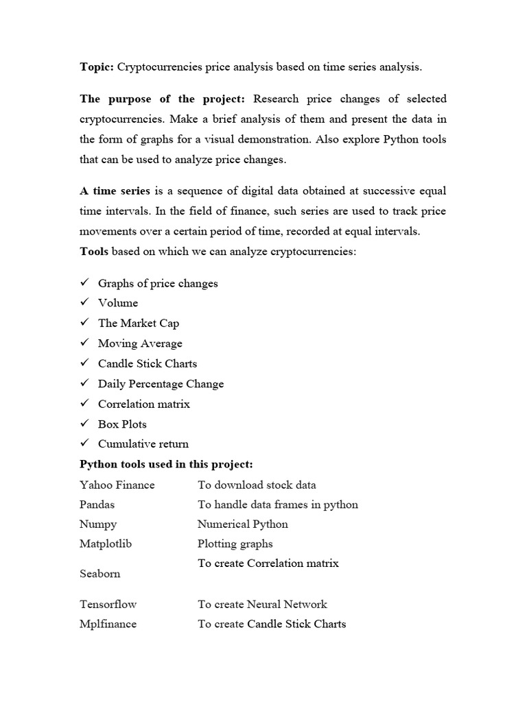 Crypto Analysis PRJ | PDF | Applied Mathematics