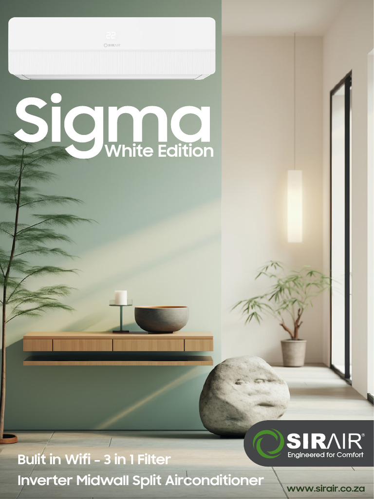 Sigma Brochure With Tech Specs | PDF | Power Inverter | Air Conditioning