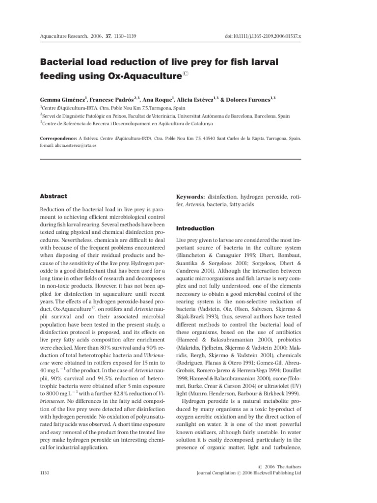 Gimenez 2006 | PDF | Hydrogen Peroxide | Gas Chromatography
