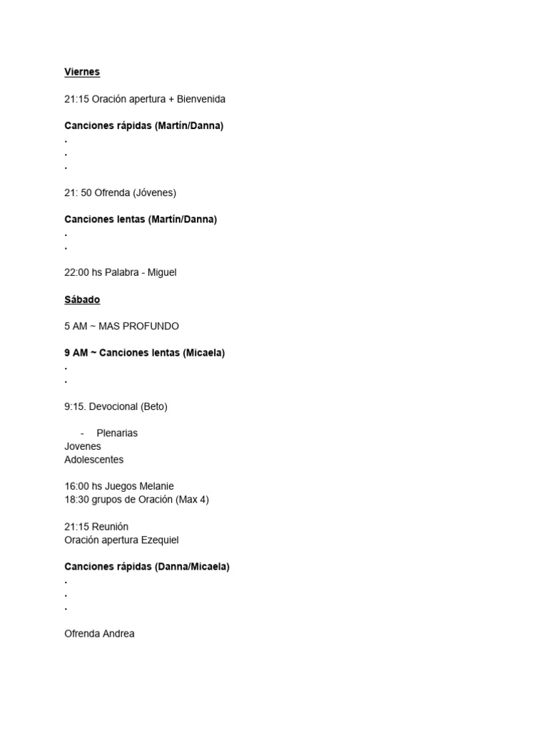 Campamento 2024 | PDF