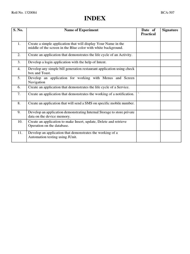 AND pRACTICAL | PDF | Android (Operating System) | Information Technology