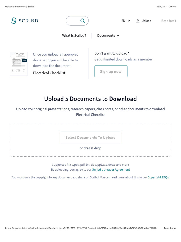 Elect Check List | PDF | Scribd | Software