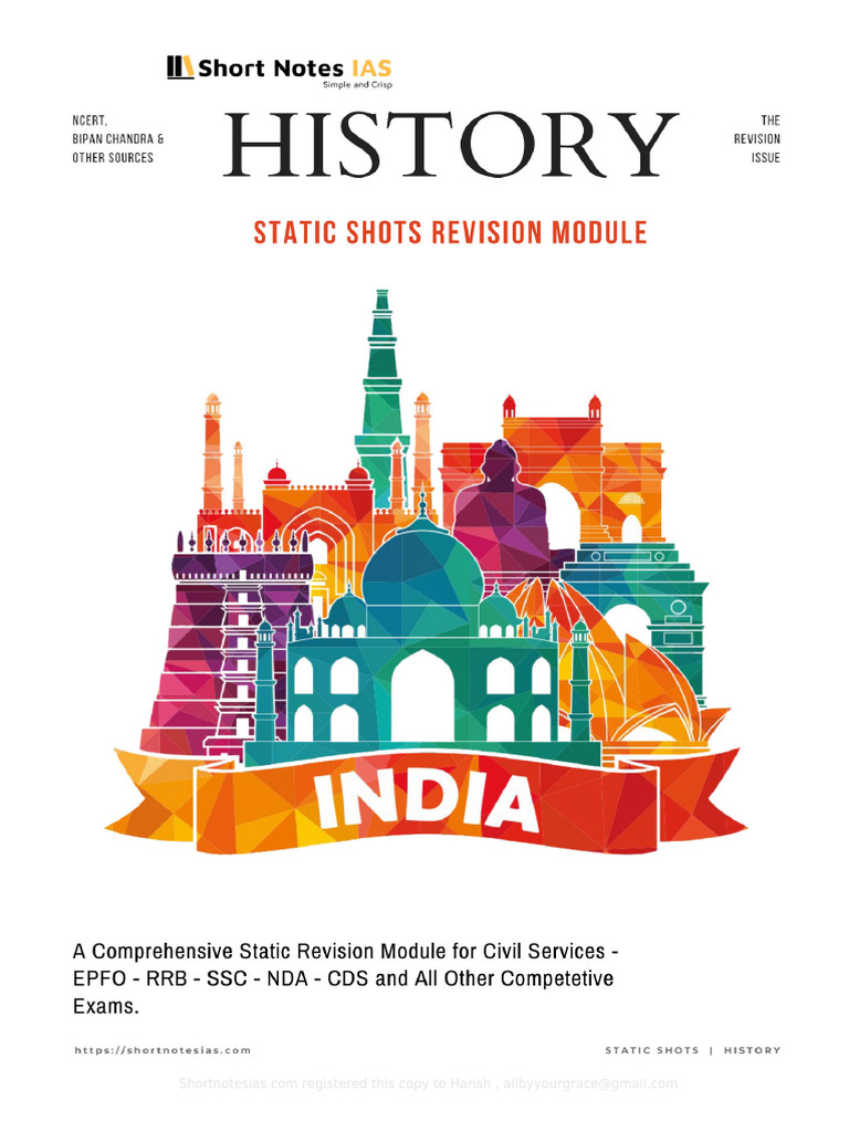 Ancient History Quick Revision Notes | PDF | Vedas | Ashoka