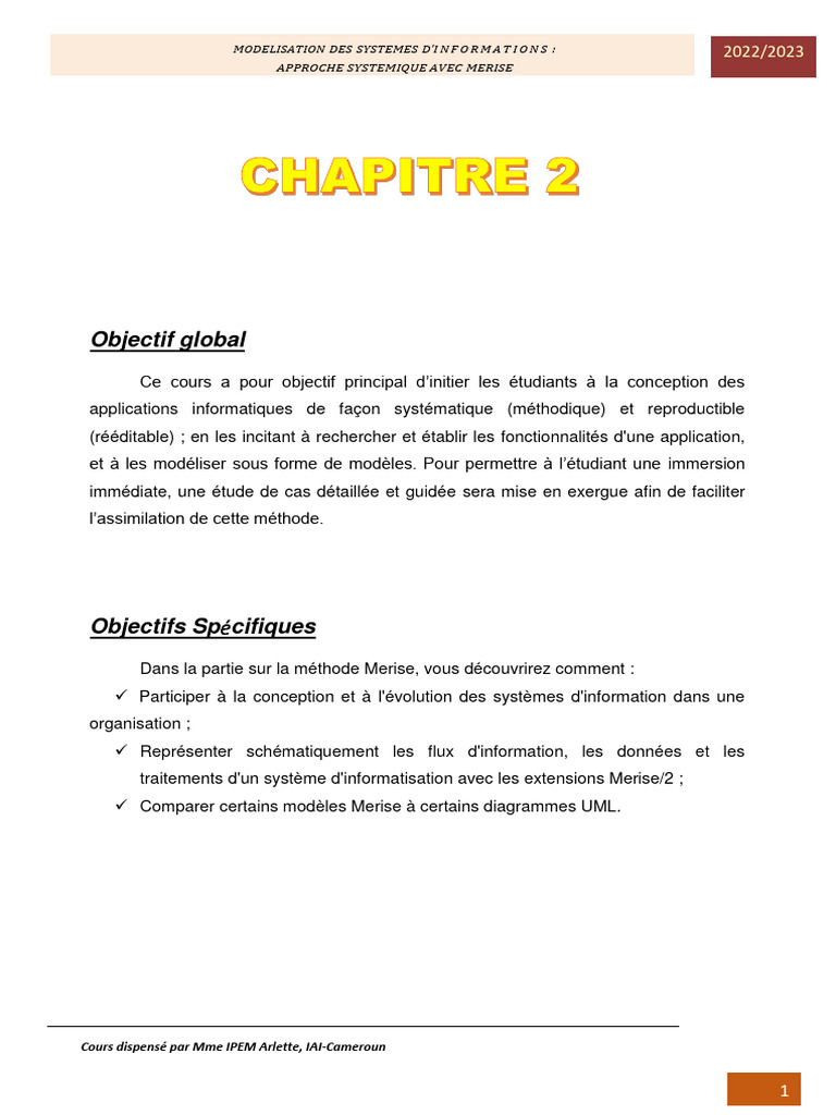 MERISE 2 MCC, MCD, MCTA, MOTA, MLD Et MPD | PDF | Informatique