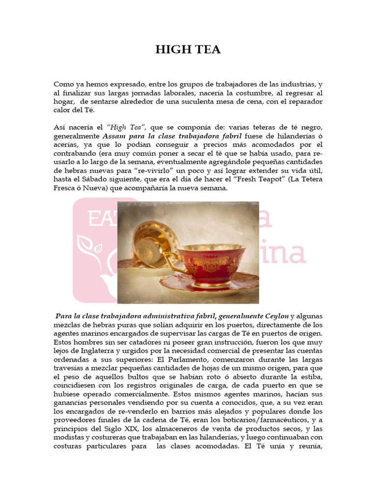 Higt Tea | PDF