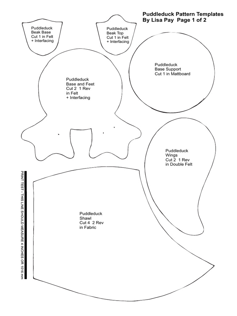 Puddleduck Sewing Pattern Templates | PDF