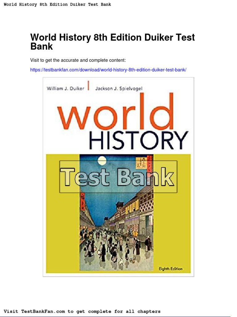 Dwnload Full World History 8th Edition Duiker Test Bank PDF | PDF ... Dwnload Full World History 8th Edition Duiker Test Bank PDF | PDF ...