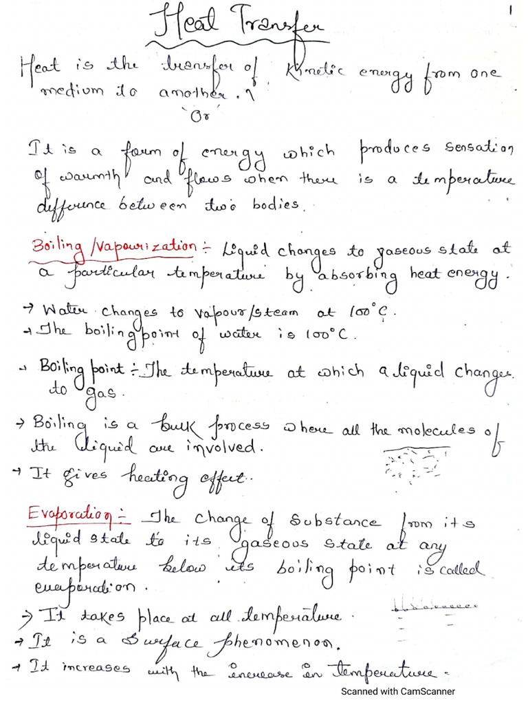 Heat Transfer (ICSE CLASS 8 Physics) Part-1 | PDF