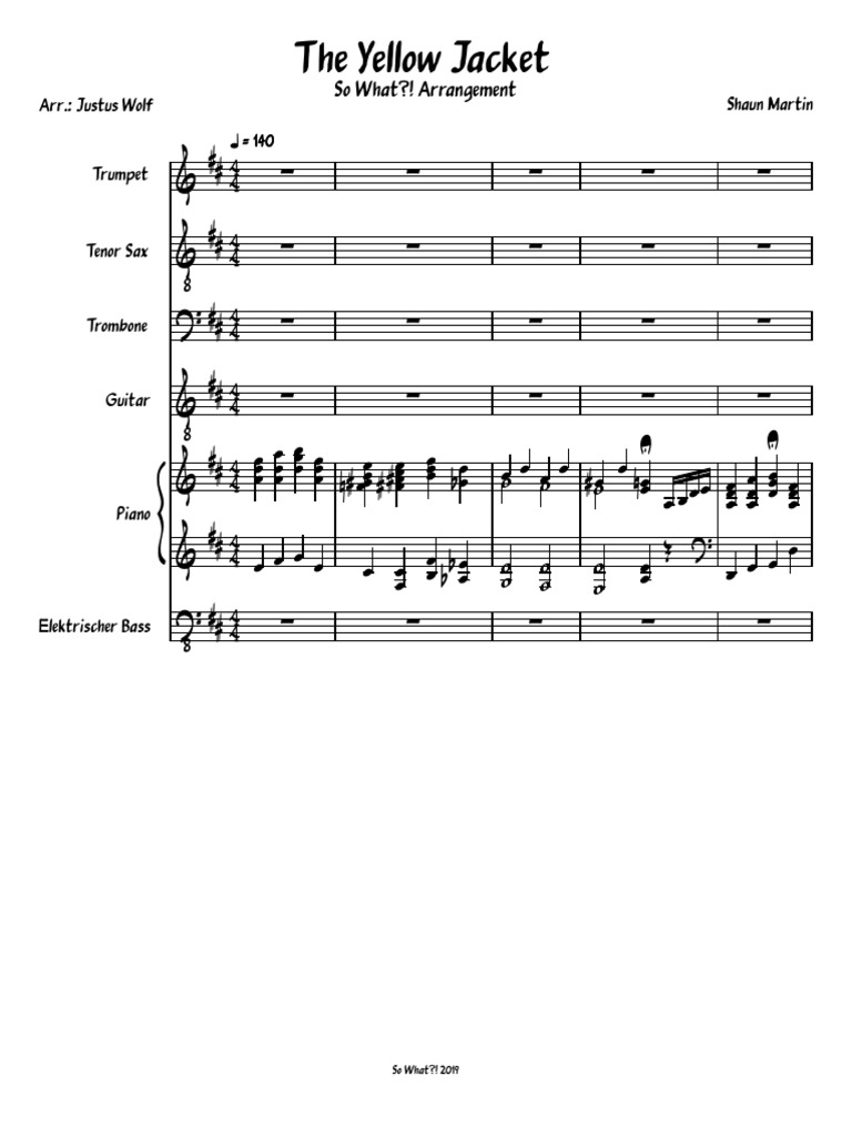 The Yellow Jacket 7 Summers Shawn Martin | PDF | Elementary Organology ...