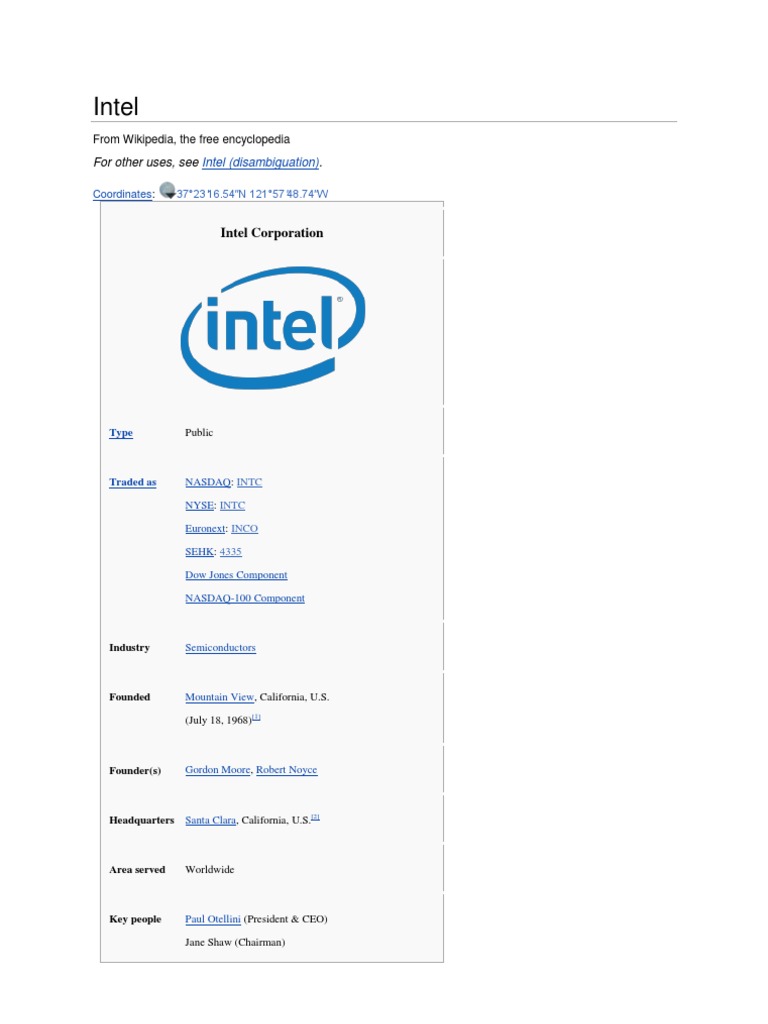 Intel | PDF | Intel | Solid State Drive
