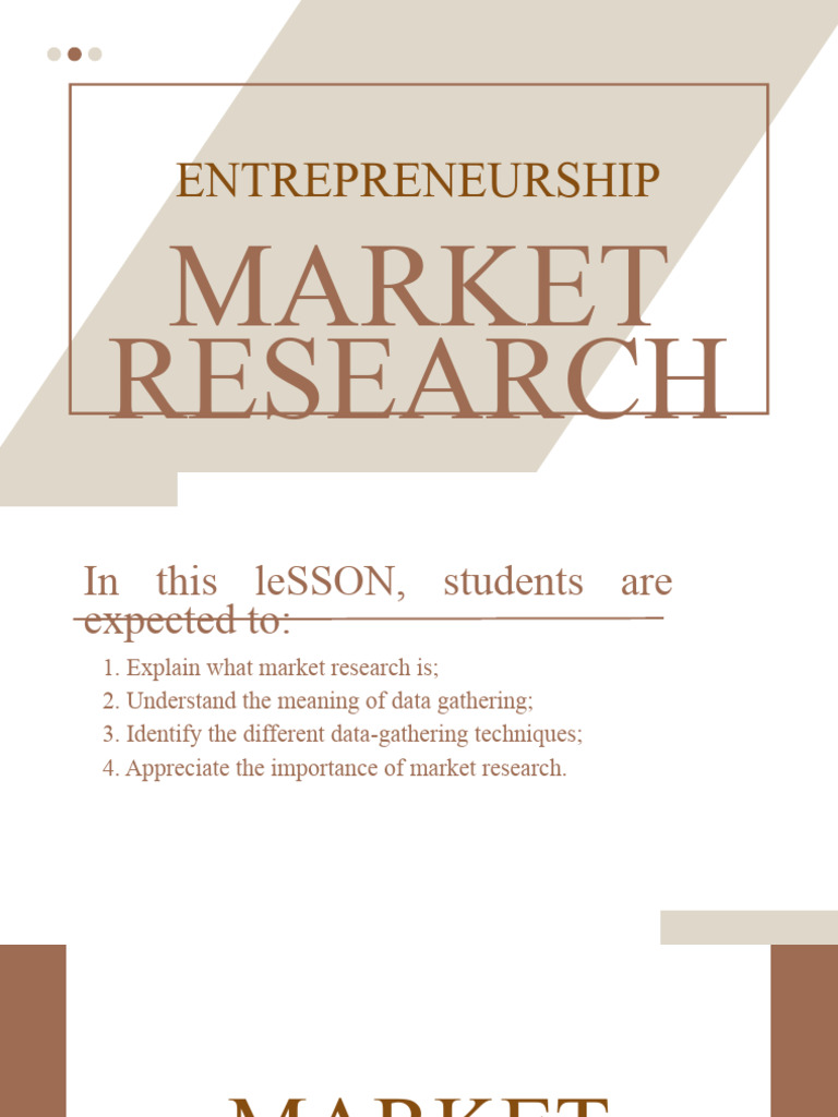 Entrepreneurship-Market Research | PDF | Marketing Research | Focus Group