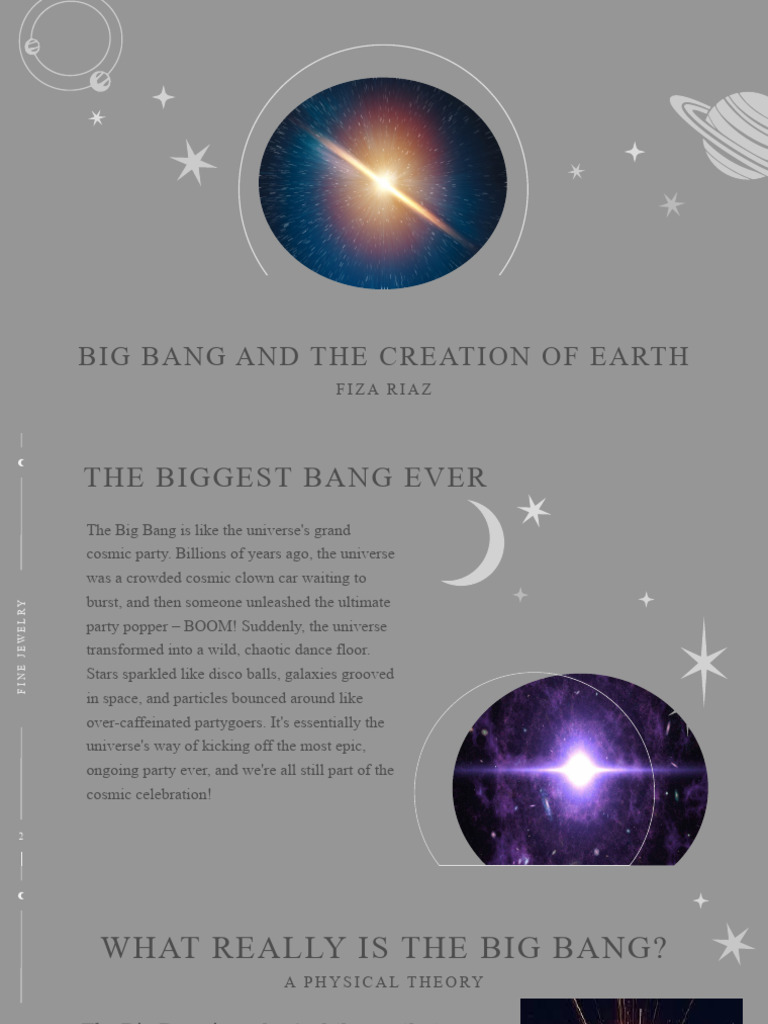 Big Bang and The Creation of Earth | PDF | Universe | Cosmic Dust
