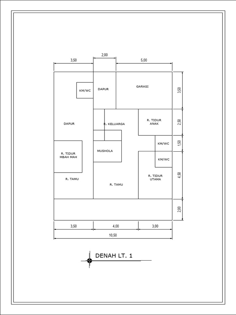 Denah Rumah LT.1 | PDF