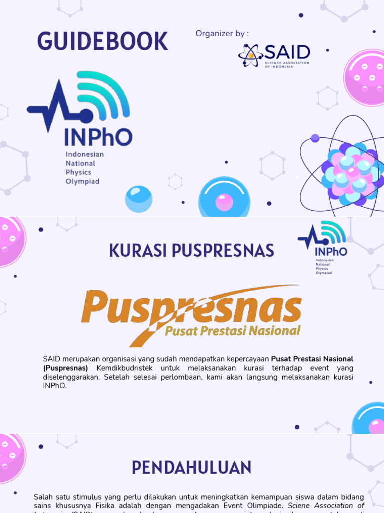 Panduan INPhO 2024 untuk Siswa Fisika | PDF