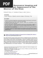 MRI Meniscus Tear Grading Guide | PDF