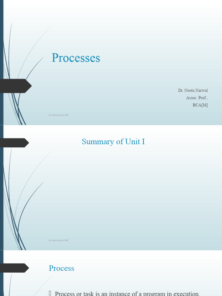 New Unit 2 - 1 Process | PDF | Process (Computing) | Scheduling (Computing)