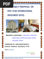 PROJECT PROPOSAL On Hotel Final Doct Edited | PDF | Internal Rate Of ...