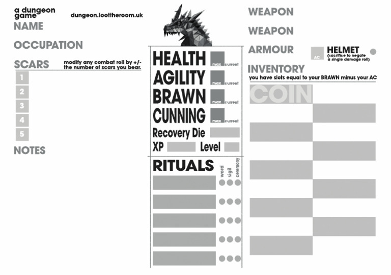 ADG CharacterSheet PFriendly | PDF