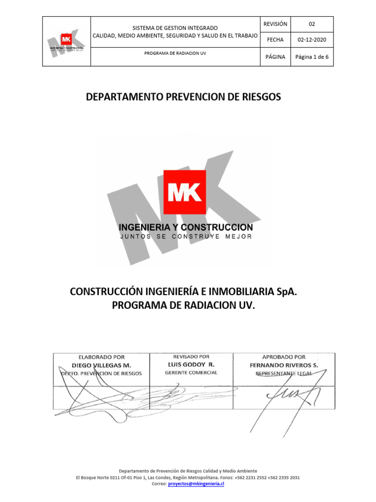 Programa Radiacion Uv | PDF