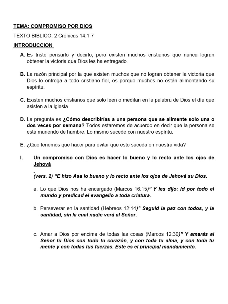 Compromiso Con Dios | PDF | Dios | Creencia religiosa y doctrina