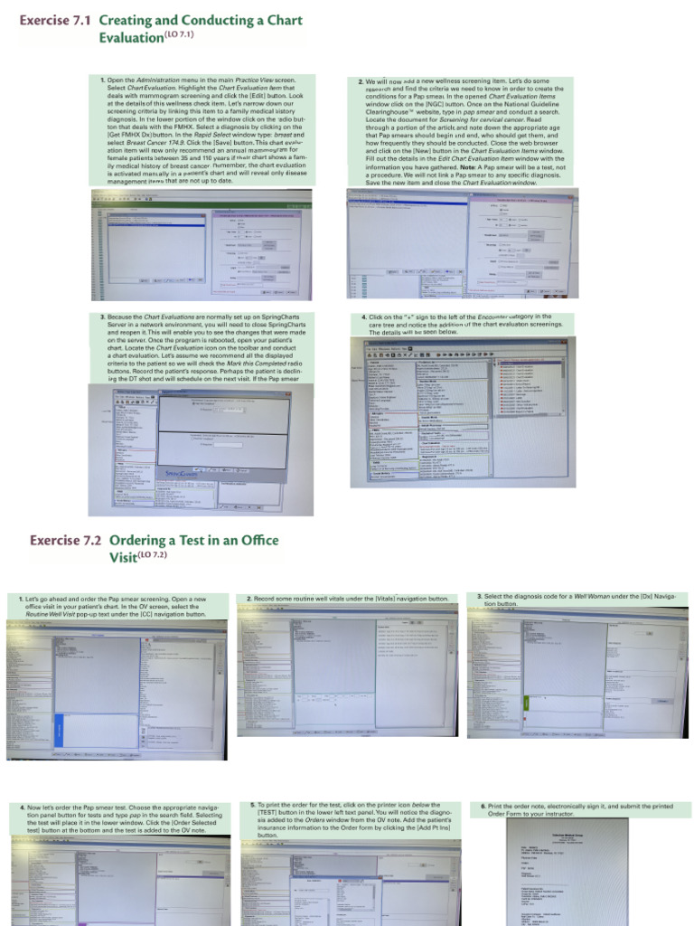 Spring Charts Exercises | PDF