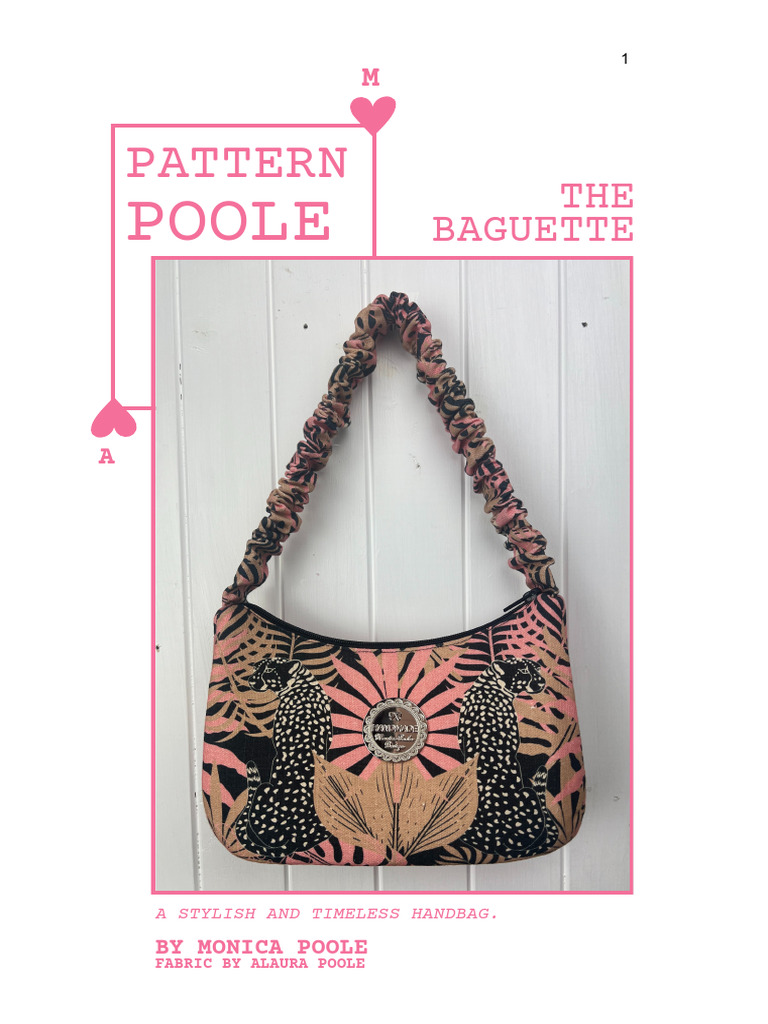 Pattern Poole Baguette PDF Pattern | PDF | Seam (Sewing) | Sewing