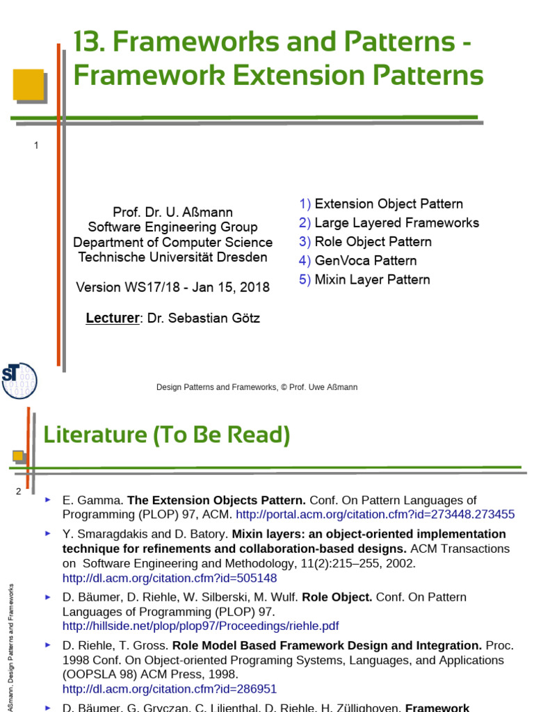 13 DPF Framework Extensibility | PDF | Class (Computer Programming) | Object (Computer Science)