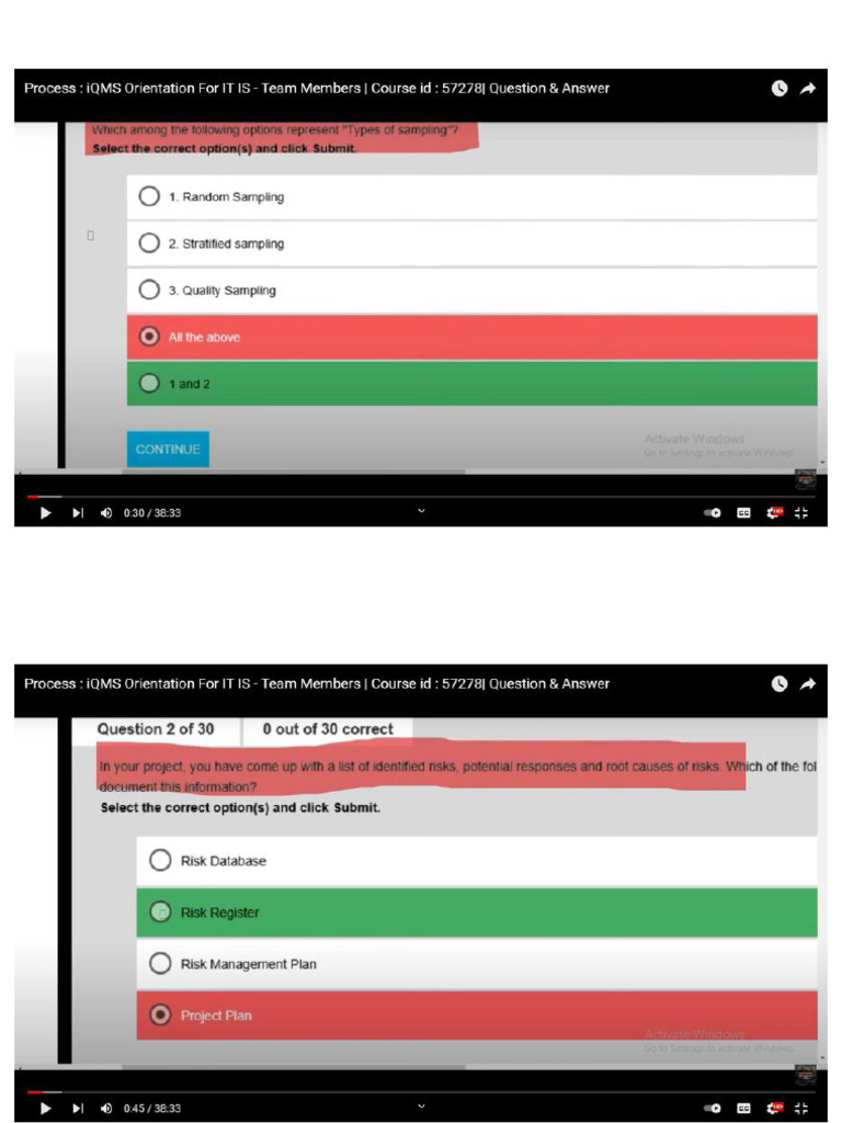 Iqms Orientation For It Is Assessment For Team Members - Compress | PDF