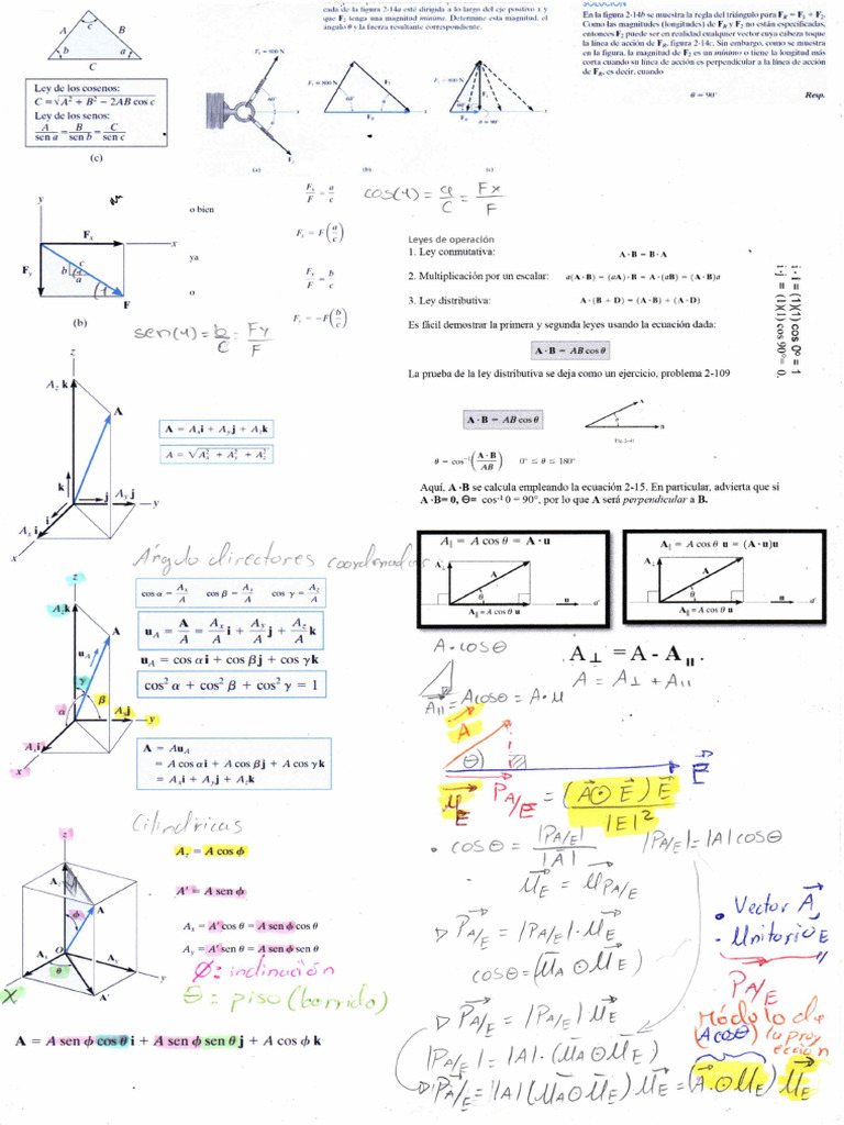 Formulario Estatica | PDF