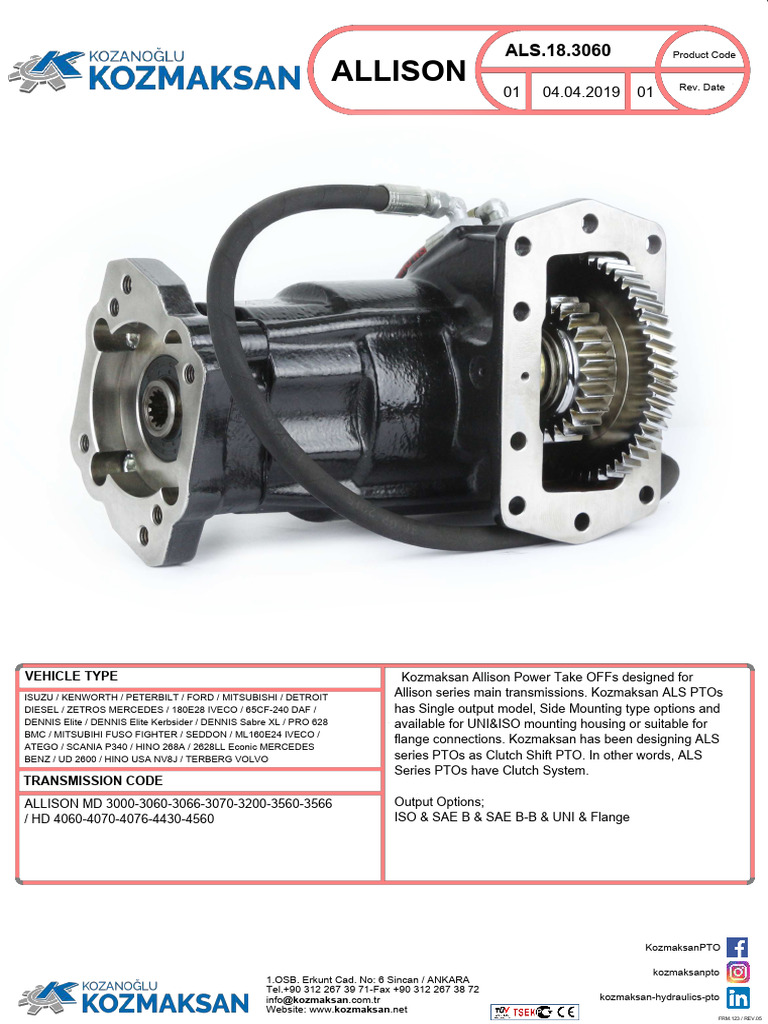 TDF Allison | PDF | Manual Transmission | Motor Vehicle