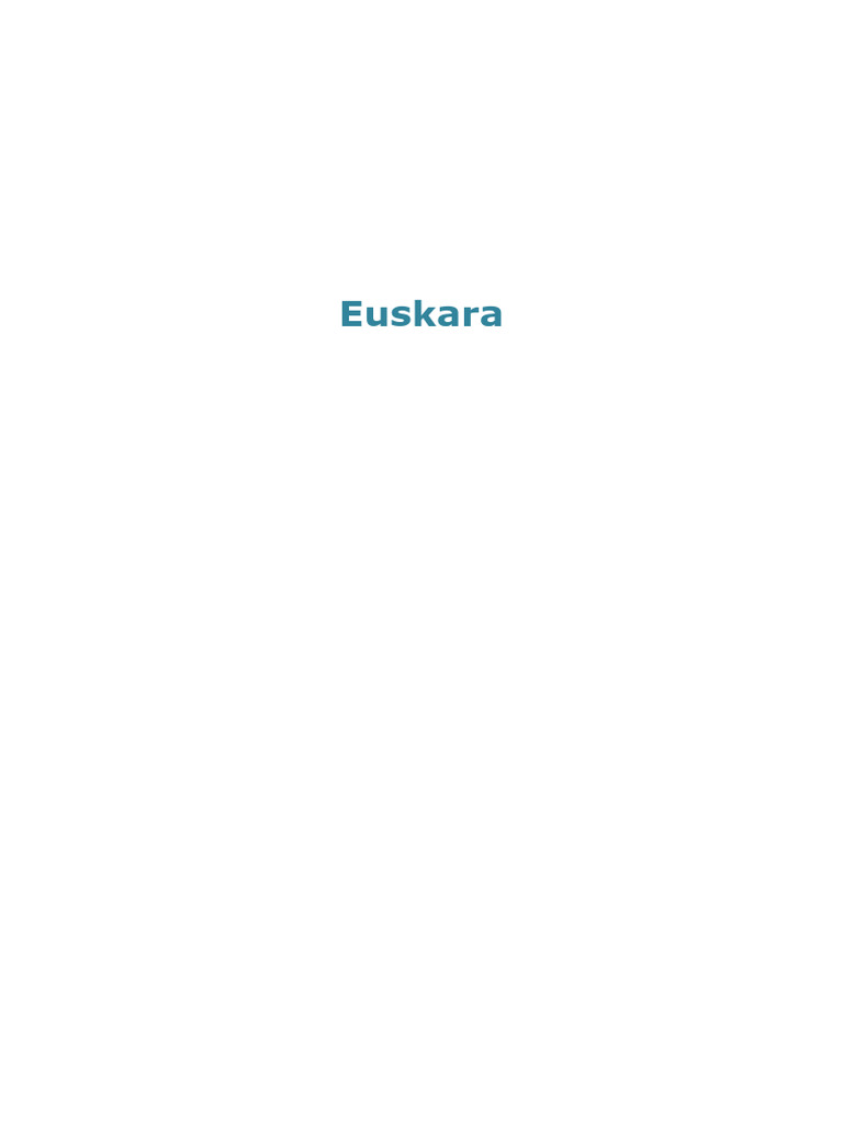 Euskara 2023 | PDF