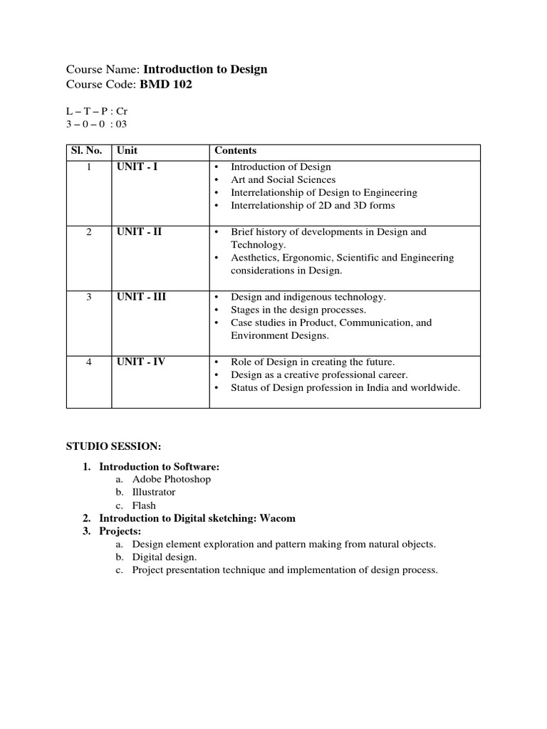 UMCD 102 - Introduction To Design - Notes | PDF
