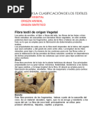 Clasificación General de Las Fibras | PDF | Fibra sintética | Lana