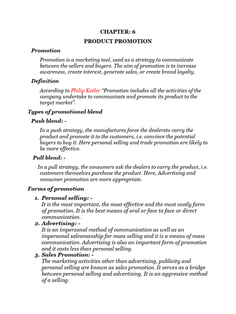 Marketing Chapter 6 | PDF | Advertising | Sales