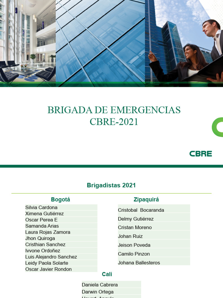 PRESENTACION Brigada CBRE 2021 | PDF | Incendios | La seguridad