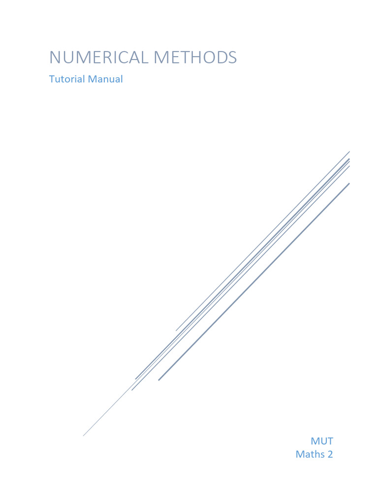 Numerical Methods | PDF | Mathematical Concepts | Mathematical Objects Numerical Methods | PDF | Mathematical Concepts | Mathematical Objects