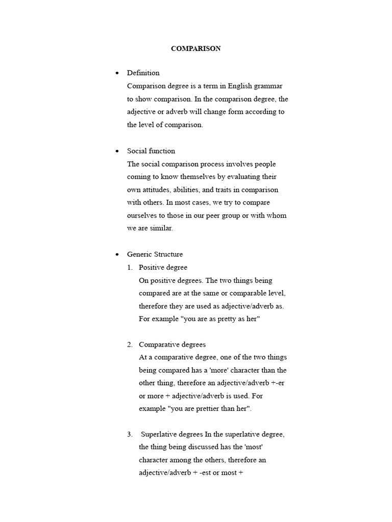 COMPARISON | PDF
