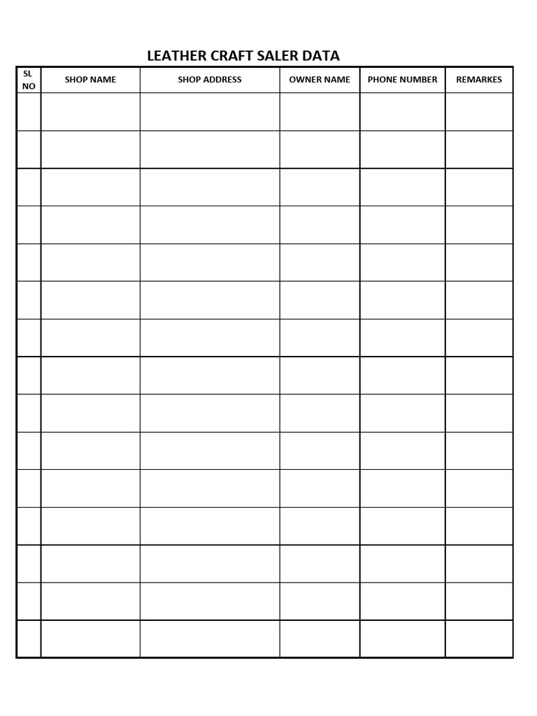 Shop Data | PDF