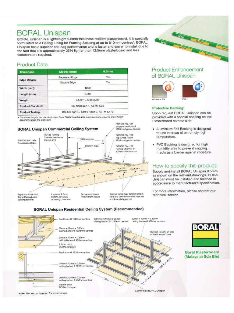 App1 USG Boral Unispan | PDF