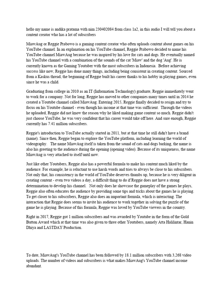 Tugas Bing | PDF | You Tube | Mass Media