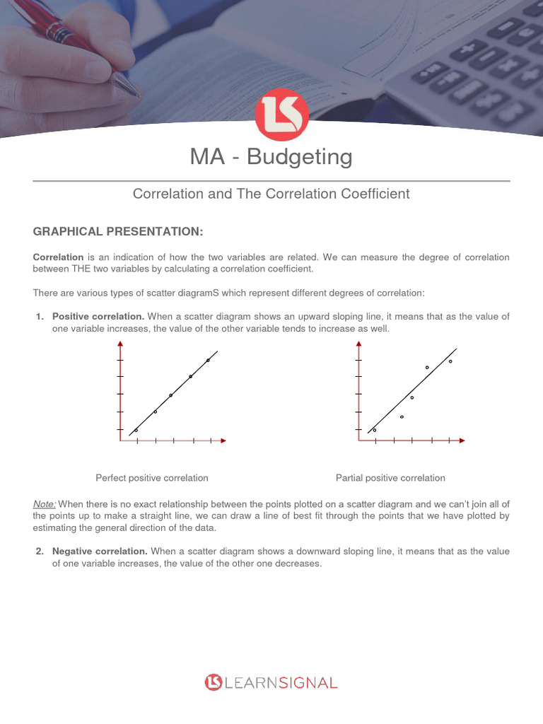 11 Correlation and The Correlation Coefficient Notes | PDF | Scatter ...