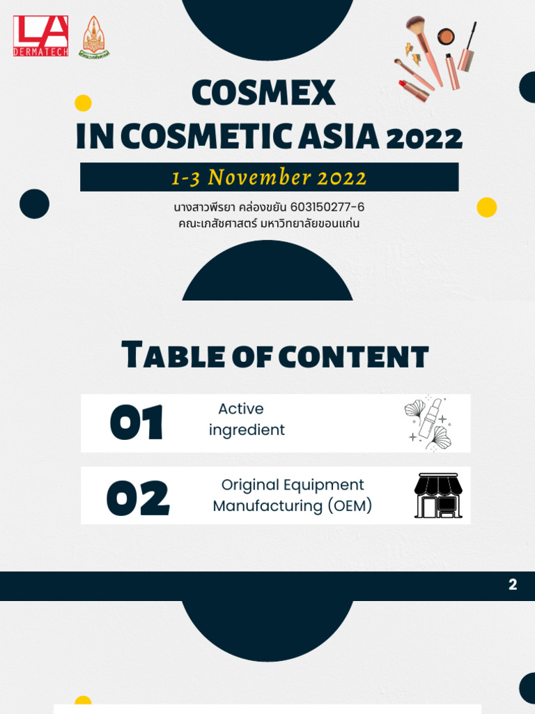 Cosmex & in Cosmatic Asia 2022 by Peraya K. | PDF