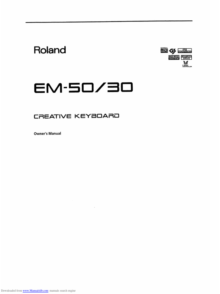 Roland EM50 Manual | PDF | Online Databases | Websites