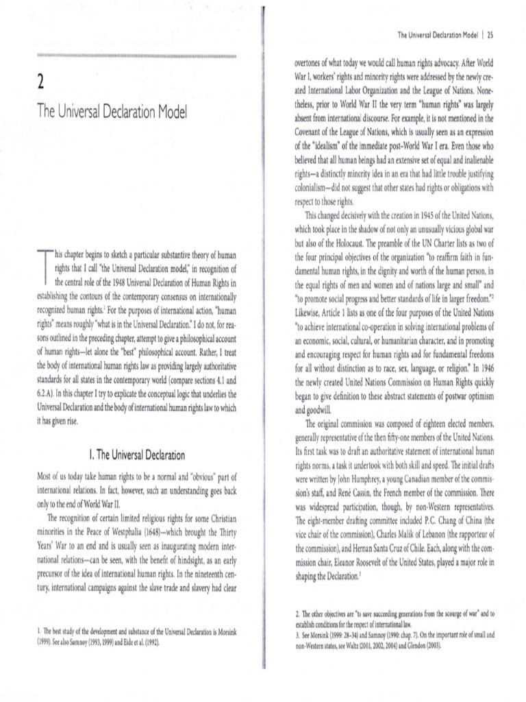 The Universal Declaration Model | PDF